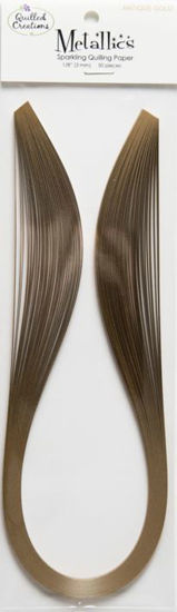 Antique Gold Metallic Quilling Paper (1/8") | Quilled Creations ...