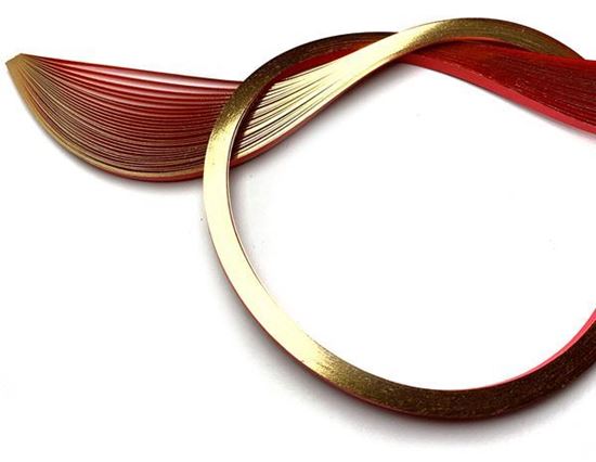 Red Quilling Paper with a Gold Metallic Gilded Edge | Quilled Creations ...